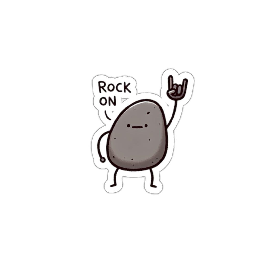 Rock on Sticker Motivational Rock Sticker Cool Rock on Decal Quality ...