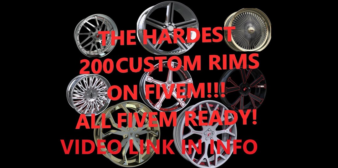 200 Custom Fivem READY RIMS - Etsy UK