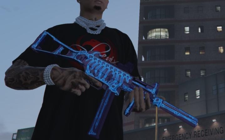 Battle Scarred SMG Fivem Ready With Full Attachments Sight, Mag and ...