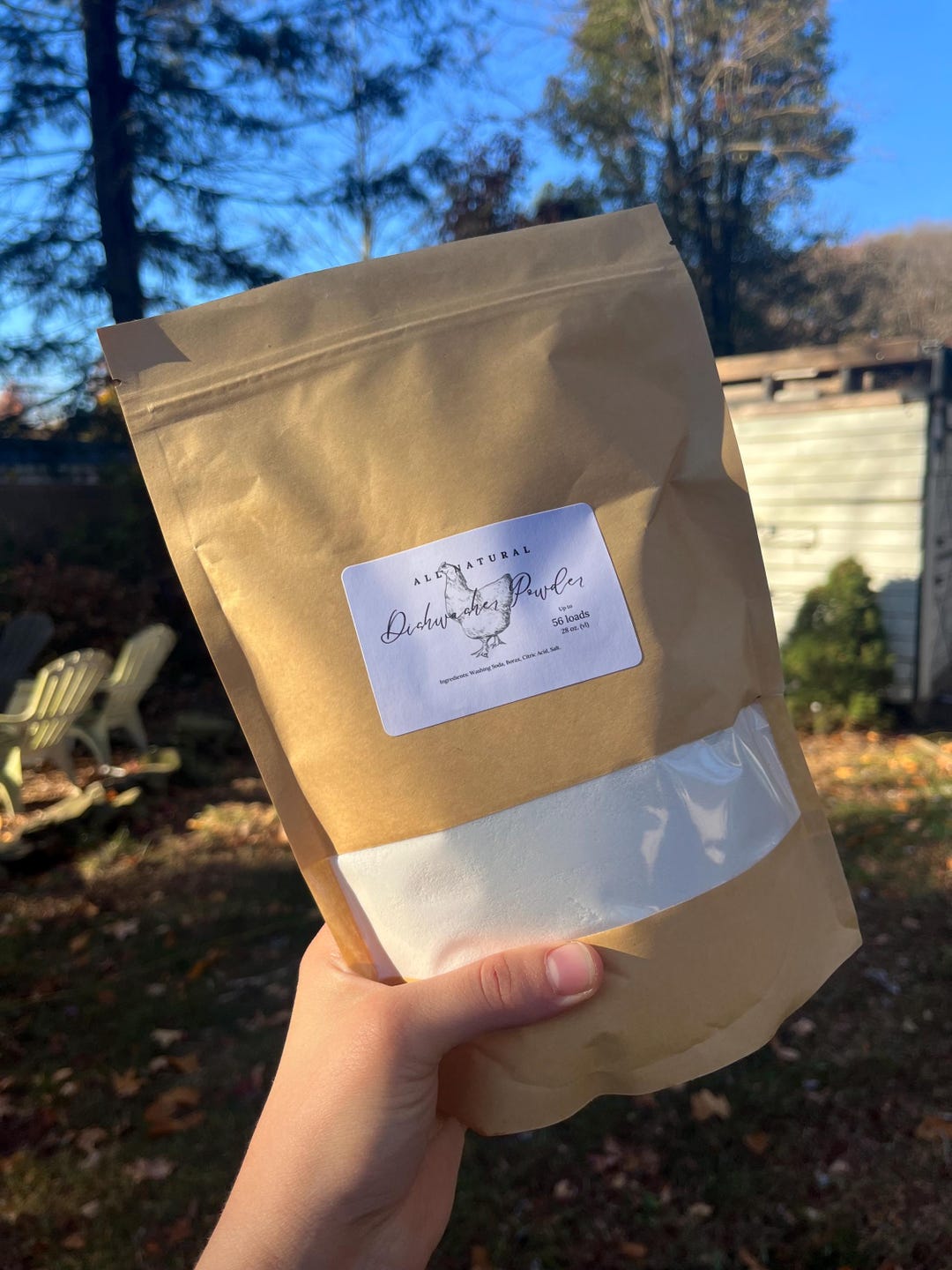 All Natural Unscented Dishwasher Powder Detergent Nontoxic Home ...