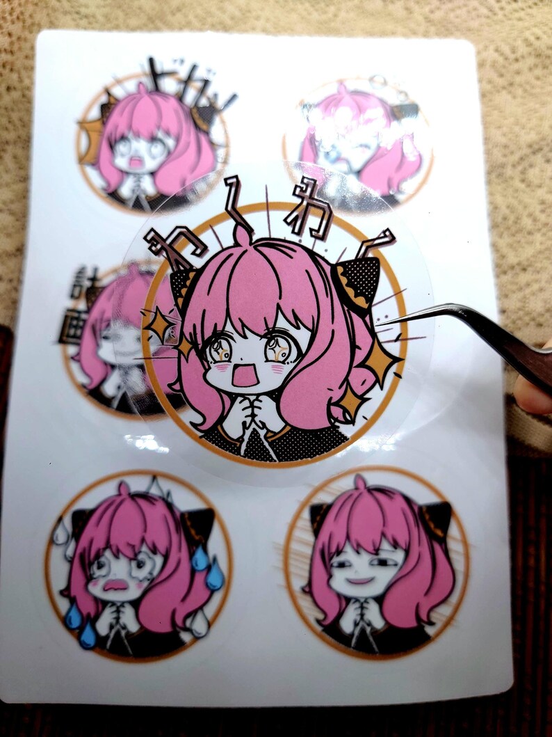 Spy X Family: Anya Emote Collection Sticker Sheet - Etsy