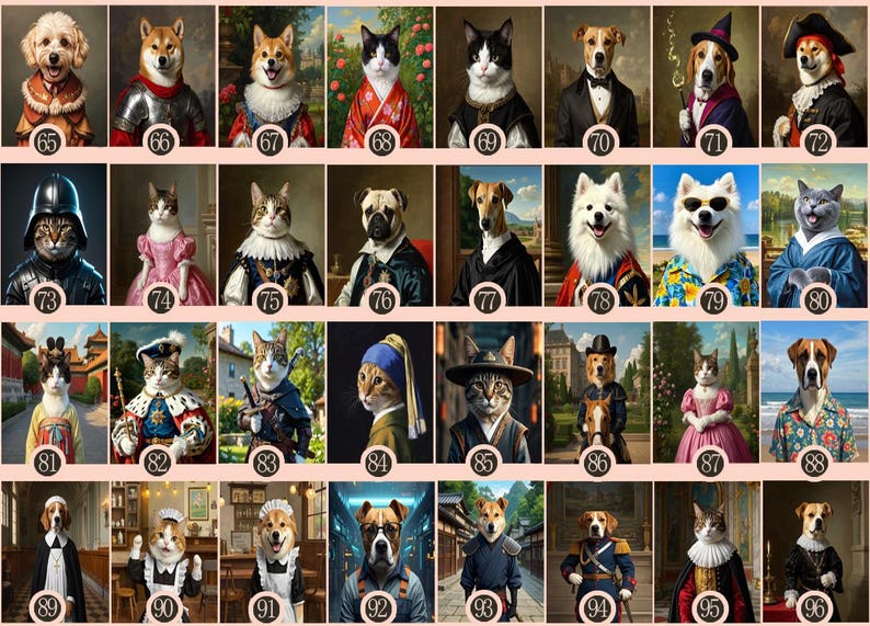 Renaissance Pet Portraits - Commander Dog Portraits, Royal King & Queen ...