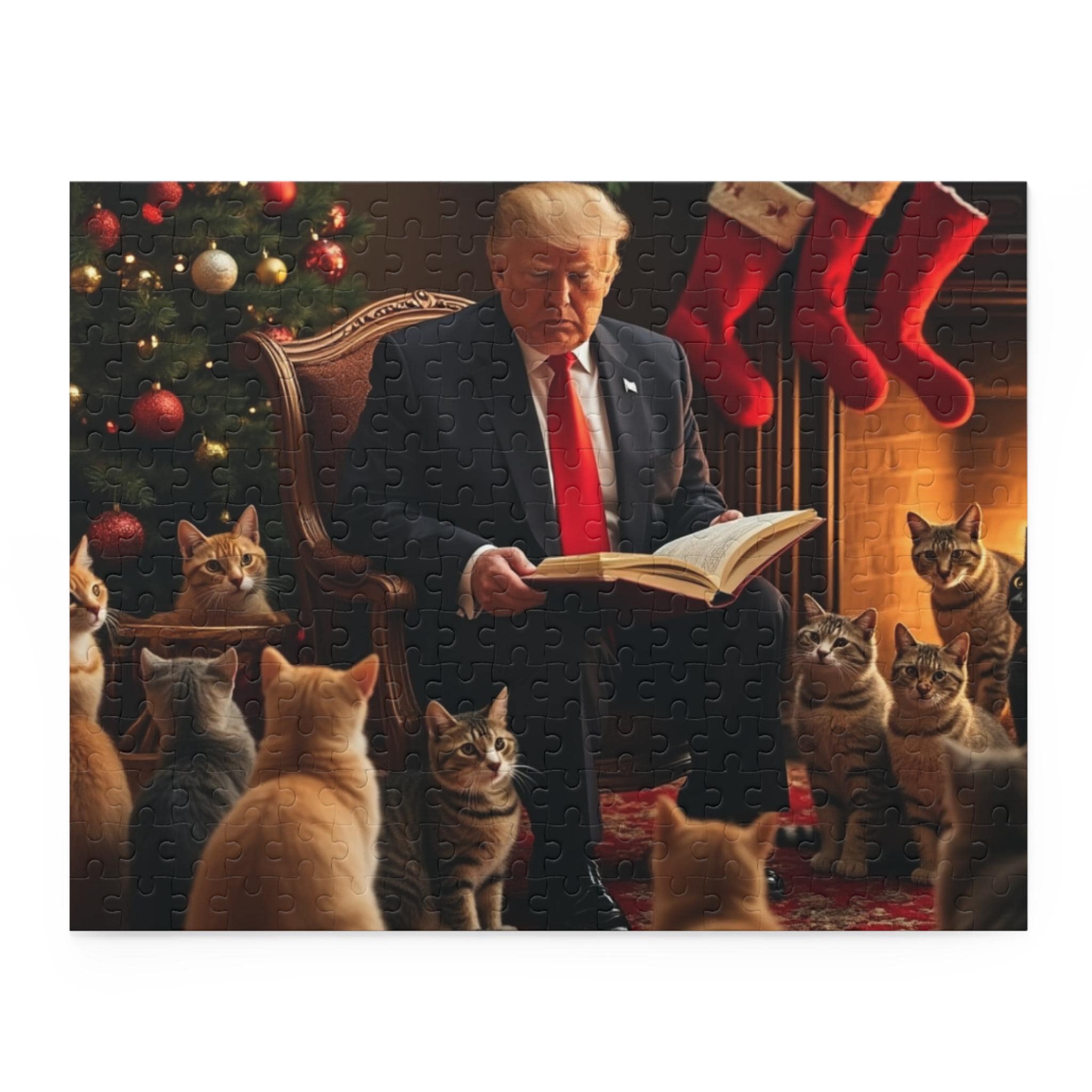 MAGA Cat Puzzle - MAGA Cats Design, Trump Cat, 120-piece, Fun Jigsaw ...
