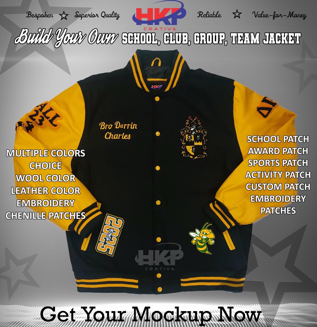 Custom Letterman Jacket | Personalized Varsity Bomber Jackets for Men ...