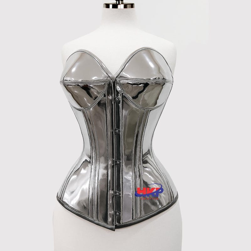 Silver Corset - Etsy