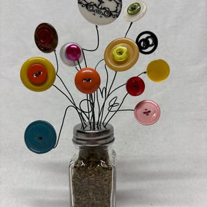 Button Flowers - Etsy