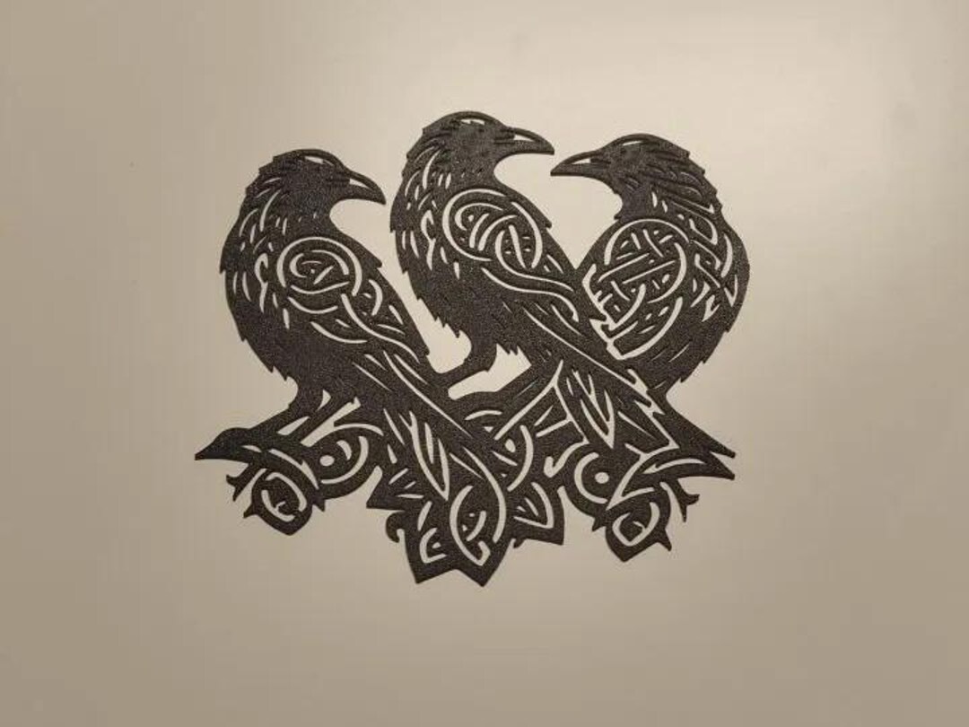 Tres Ravens 3D Printed Wall Art - Etsy