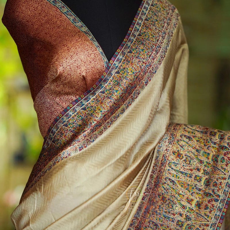 Silk Kashmiri Kani Sari - Etsy