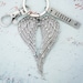 Angel Wing Key Chain, Blessed Personalized Purse Charm - Etsy