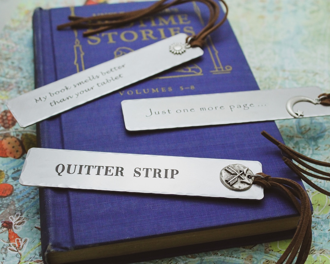 Funny Engraved Aluminum Bookmark: Smut Reader Gift With Leather Tassel ...