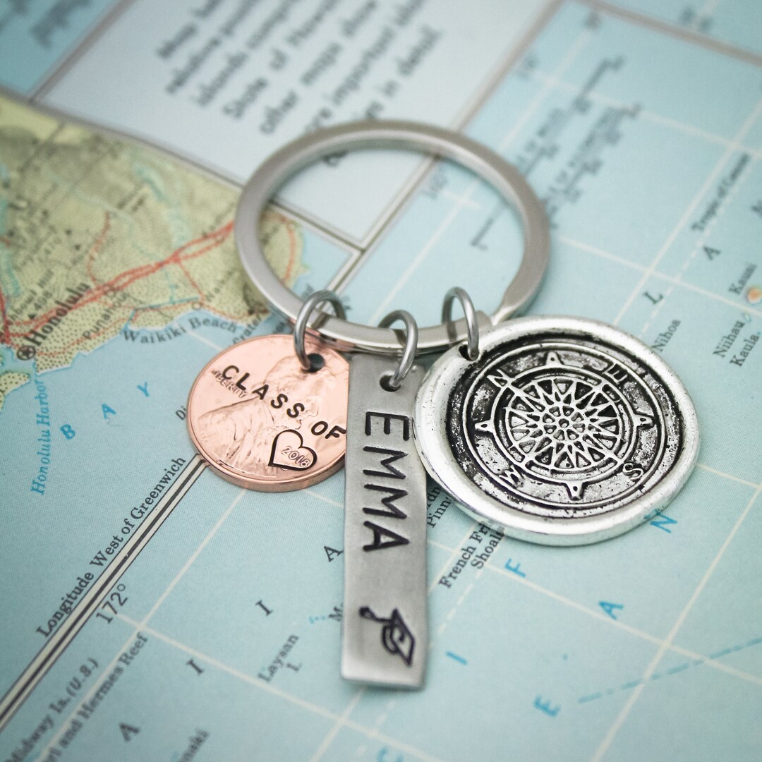 Personalized Lucky Keychain, Lucky Grad Keychain, Graduation Gifts ...