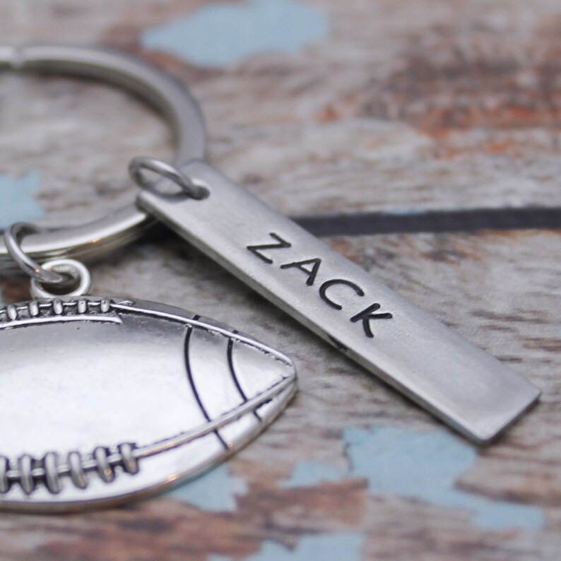 Football Keychain Dad Football Key Chain Gifts for Him - Etsy