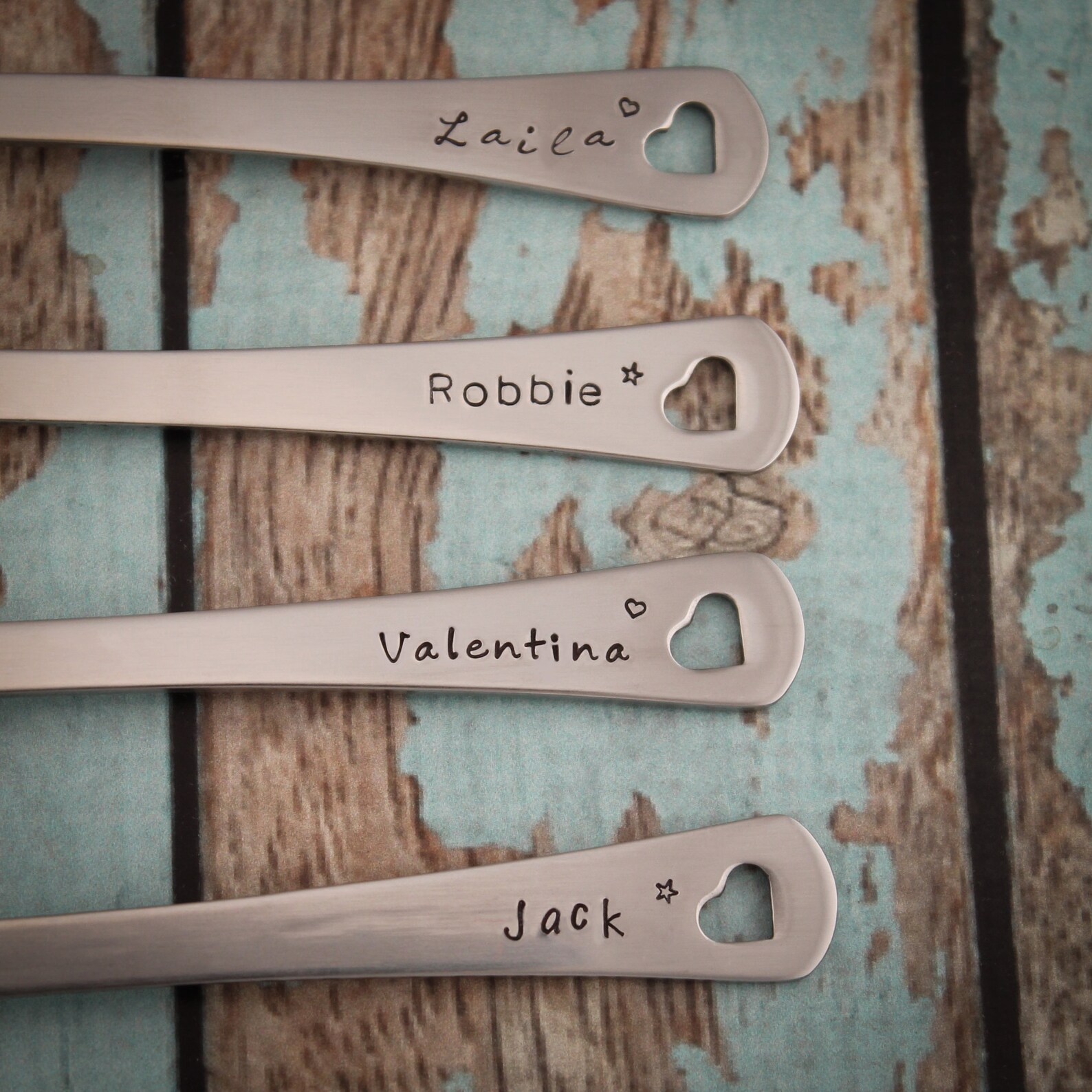 Personalized Baby Spoon, Hand Stamped Baby Spoon for Boy, Custom Baby ...