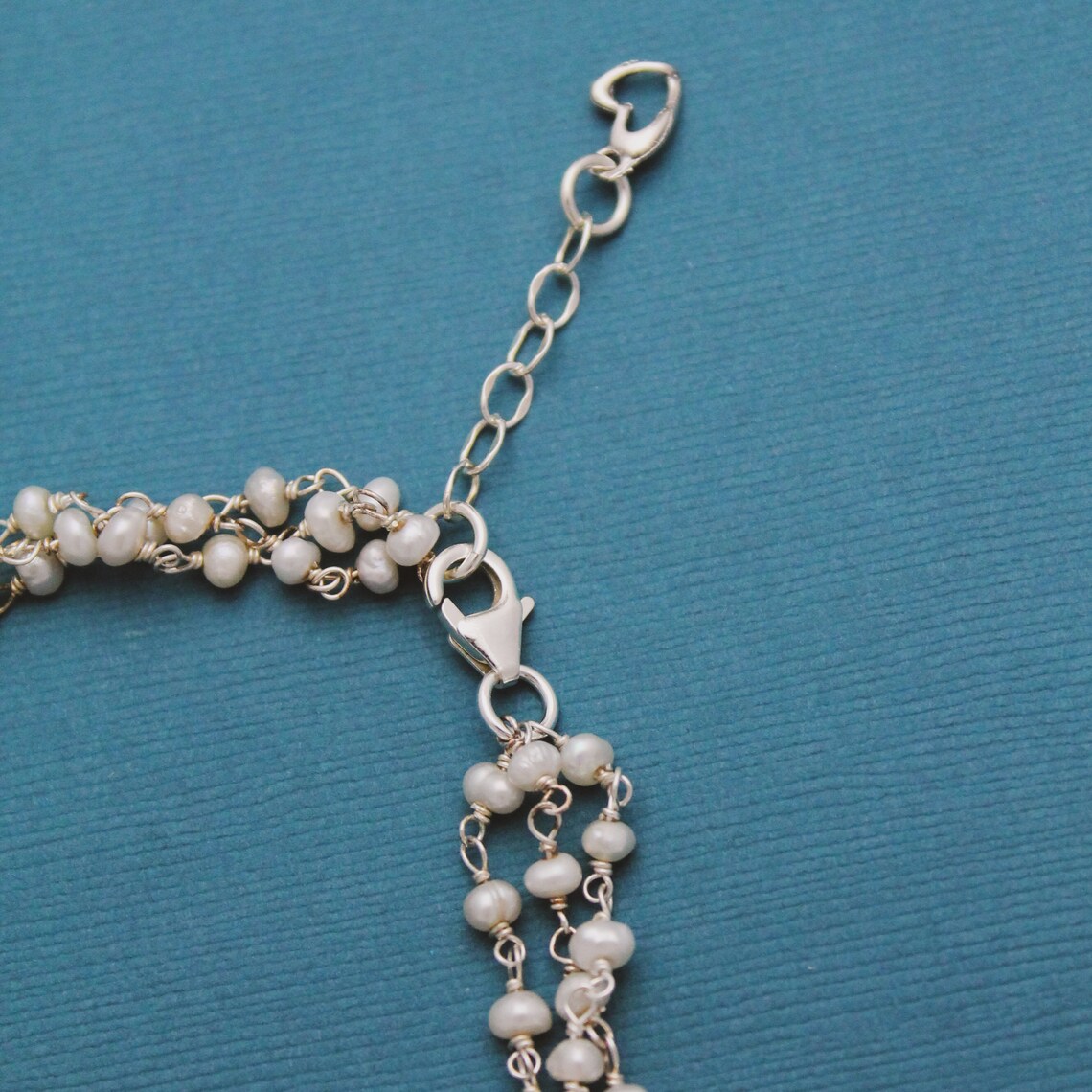 Freshwater Pearl Chain Bracelet Delicate Pearl Bracelet - Etsy