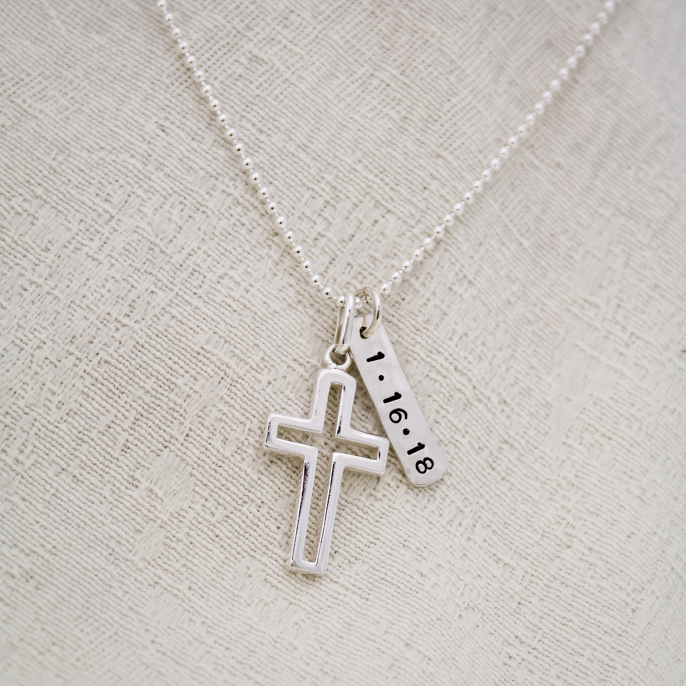 Personalized Boys Cross Necklace, Boys Confirmation or First Communion ...
