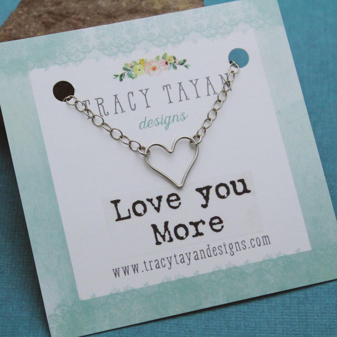Sterling Silver Open Heart Charm Bracelet: Valentine's Gift - Etsy