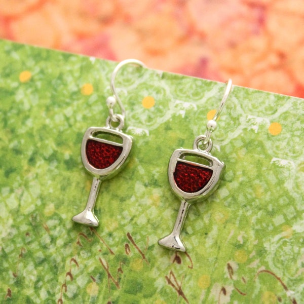 Red Wine Earrings - Etsy