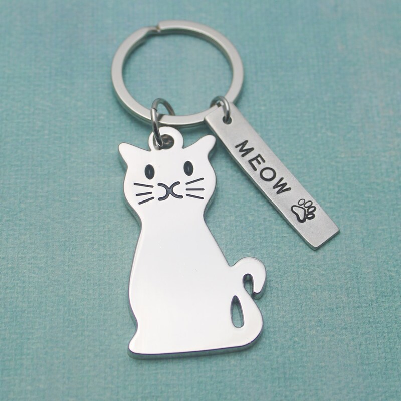 Cat Key Chain - Etsy