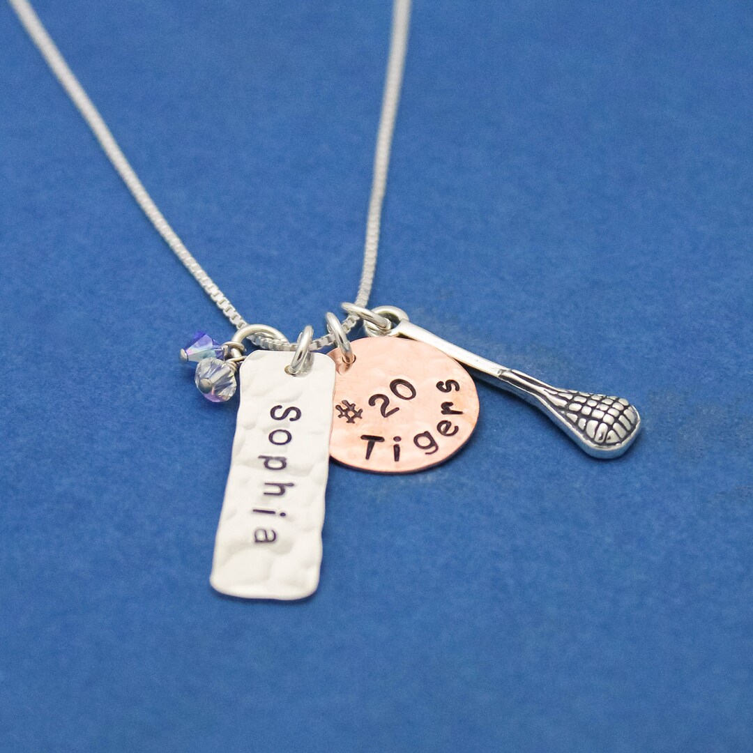 Team Necklace Volleyball, Field Hockey, Lacrosse, Softball Dog Tags ...
