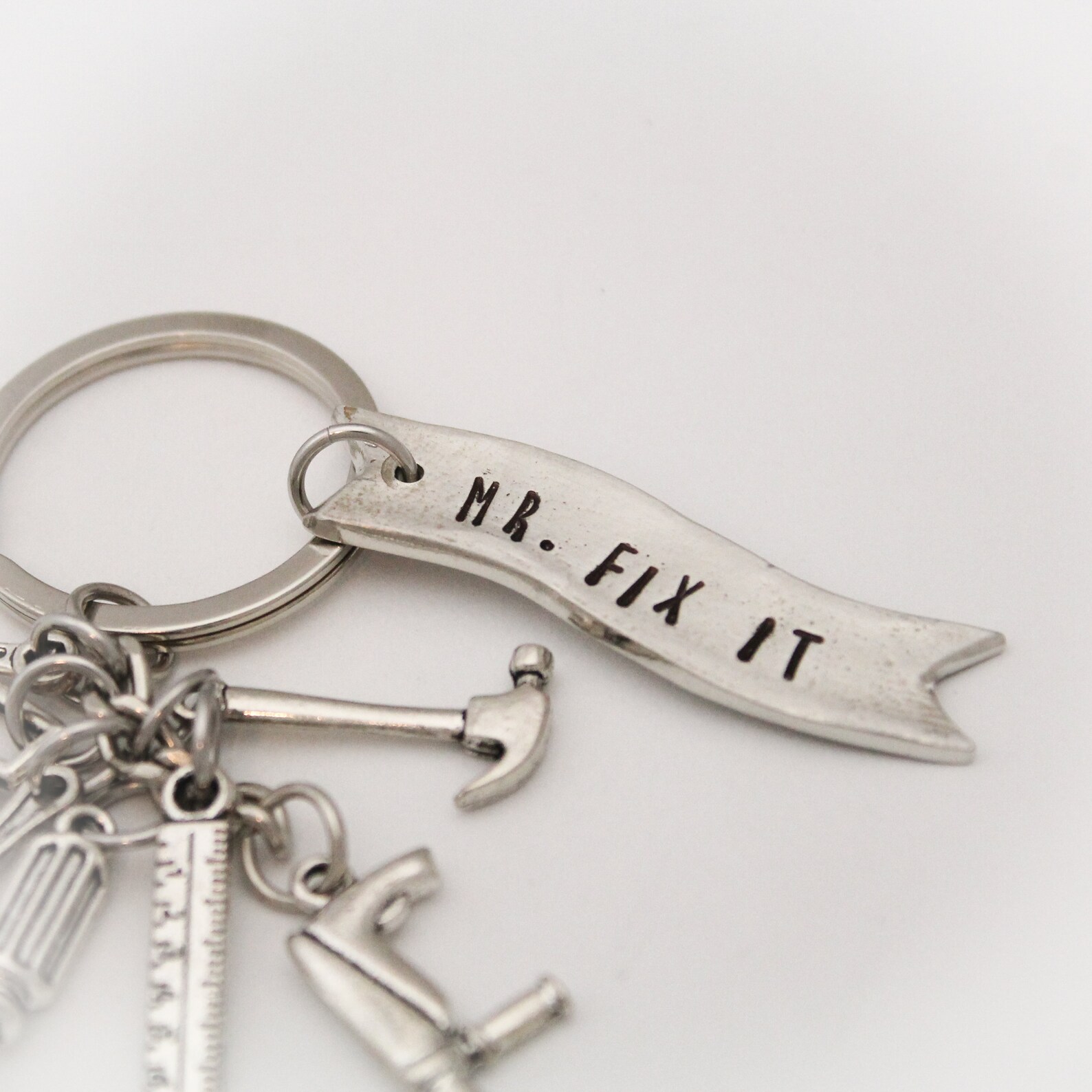 Mr. Fix It Keychain Dad Daddy Key Chain Contractor Keychain | Etsy