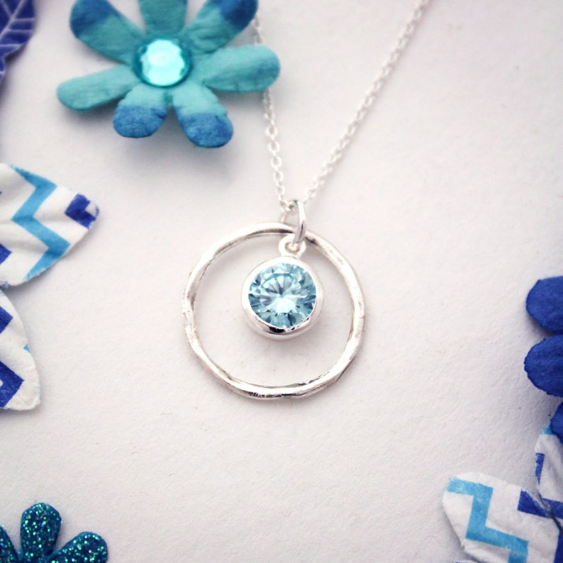 March Birthstone Necklace Aquamarine Jewelry March Birthday | Etsy March Birthstone Necklace Aquamarine Jewelry March Birthday | Etsy