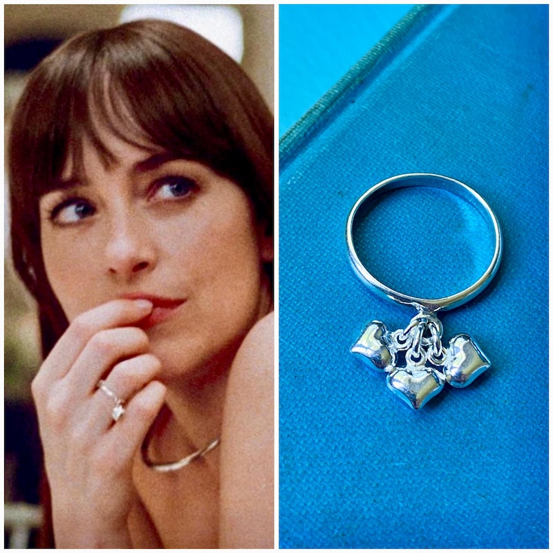 Dangle Heart Ring Pinky - Etsy