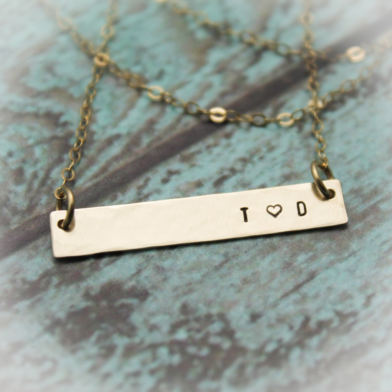 Personalized Gold Bar Necklace Gold Bar Necklace Customized | Etsy