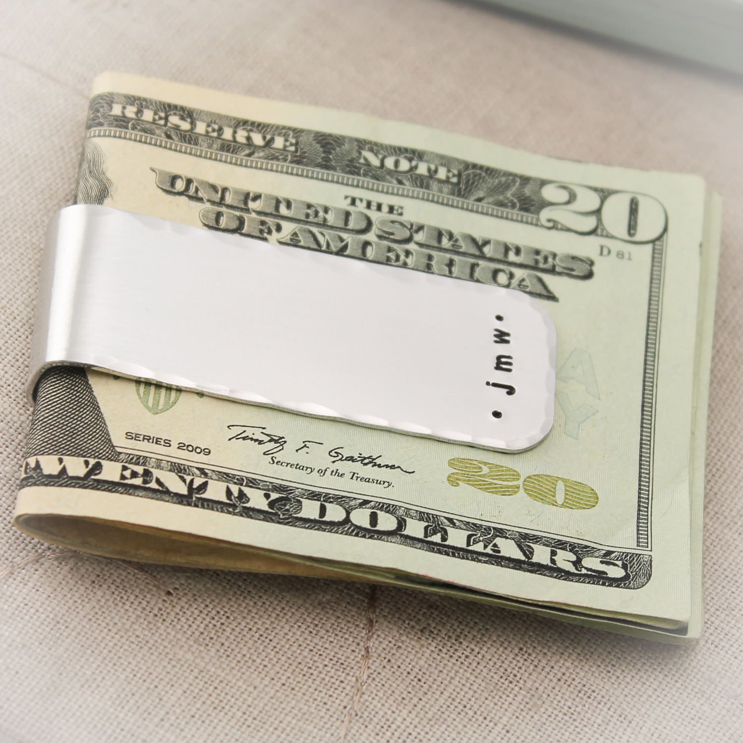 Men's Money Clip Aluminum Hand Stamped Personalized Groom - Etsy