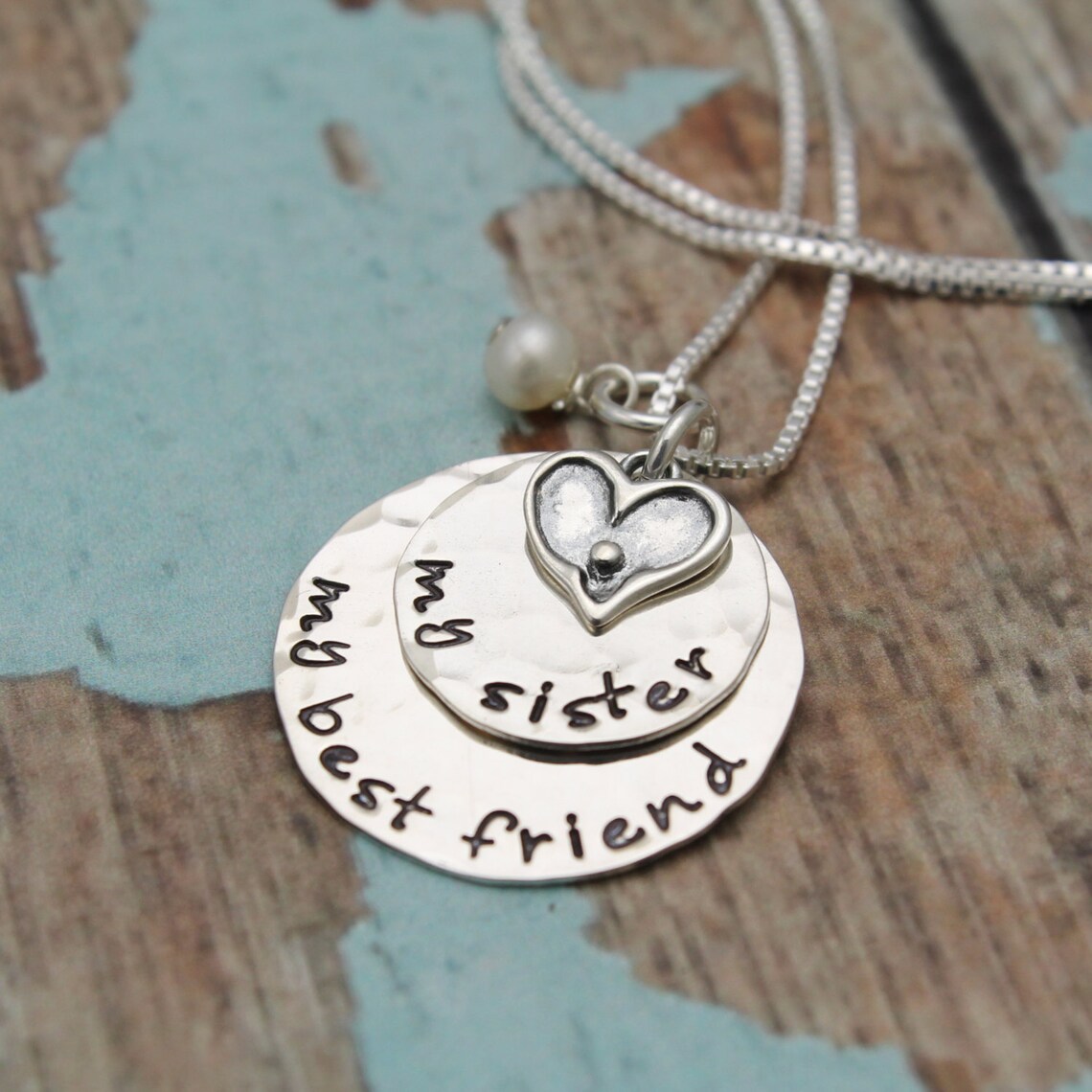 My Sister My Best Friend Sister Necklace Sister Gift - Etsy