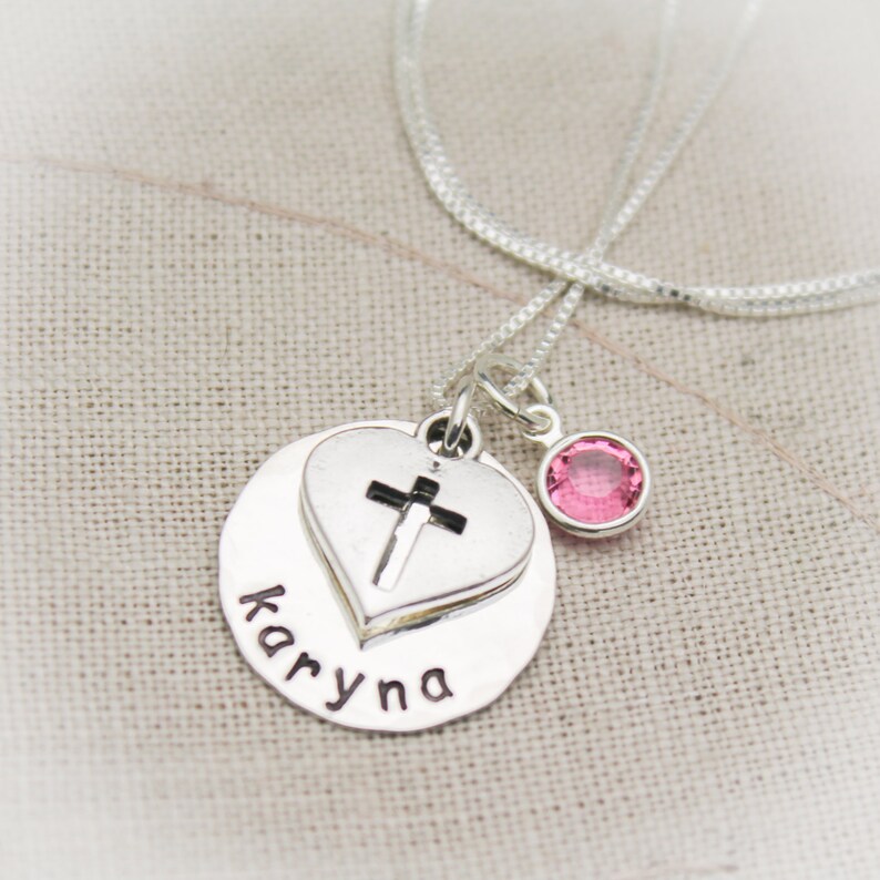 Personalized Confirmation Necklace or First Communion Jewelry - Etsy