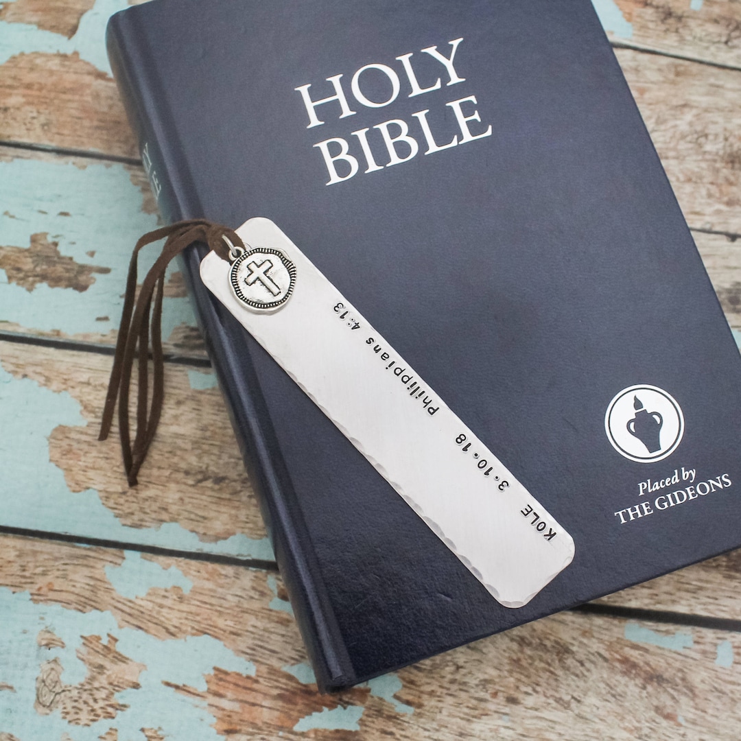 Personalized Confirmation First Communion Bookmark Gift, Custom Cross ...