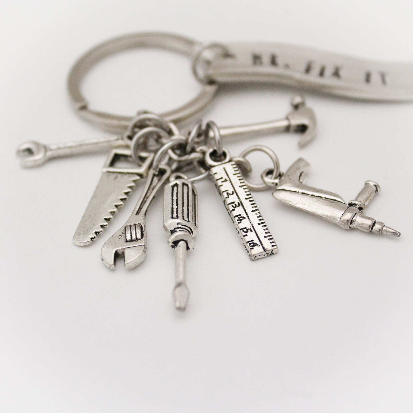 Mr. Fix It Keychain Dad Daddy Key Chain Contractor Keychain | Etsy