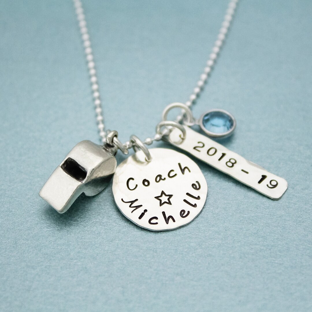 Coach Necklace, Personalized Coach Jewelry, Physical Education Teacher ...