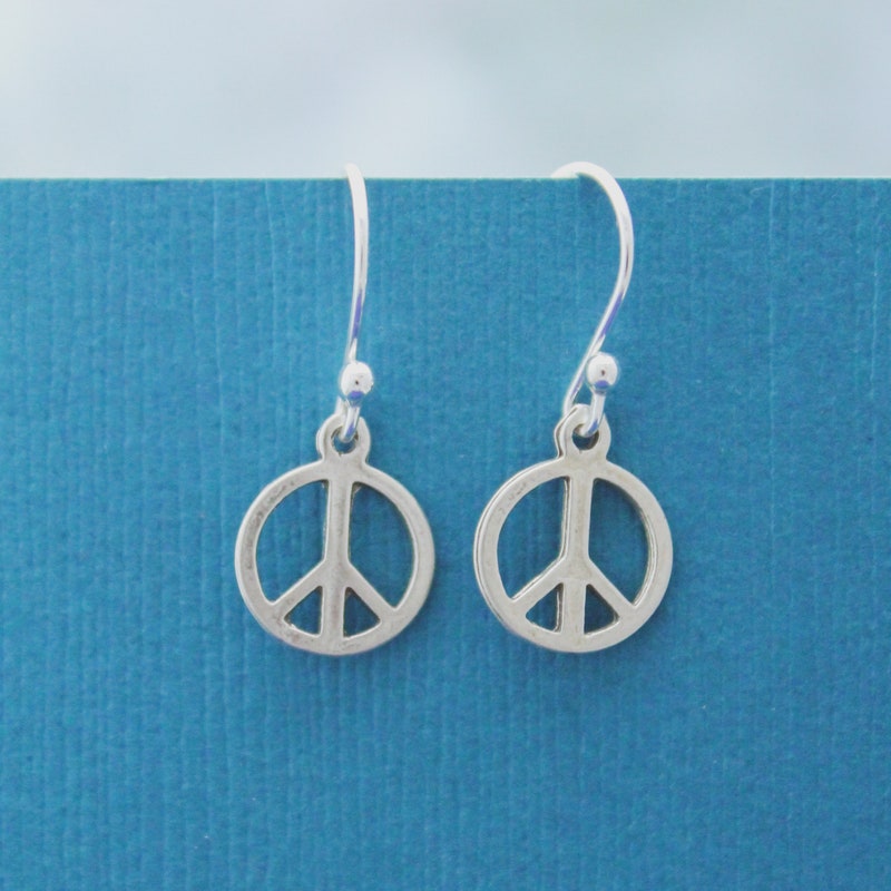 Peace Earrings - Etsy