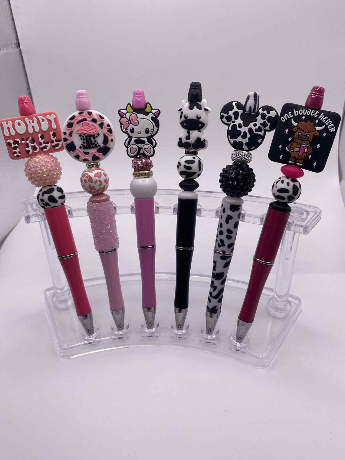 Custom Beaded Ink Pen - Western Pens - Silicone Beaded Pens - Focal ...