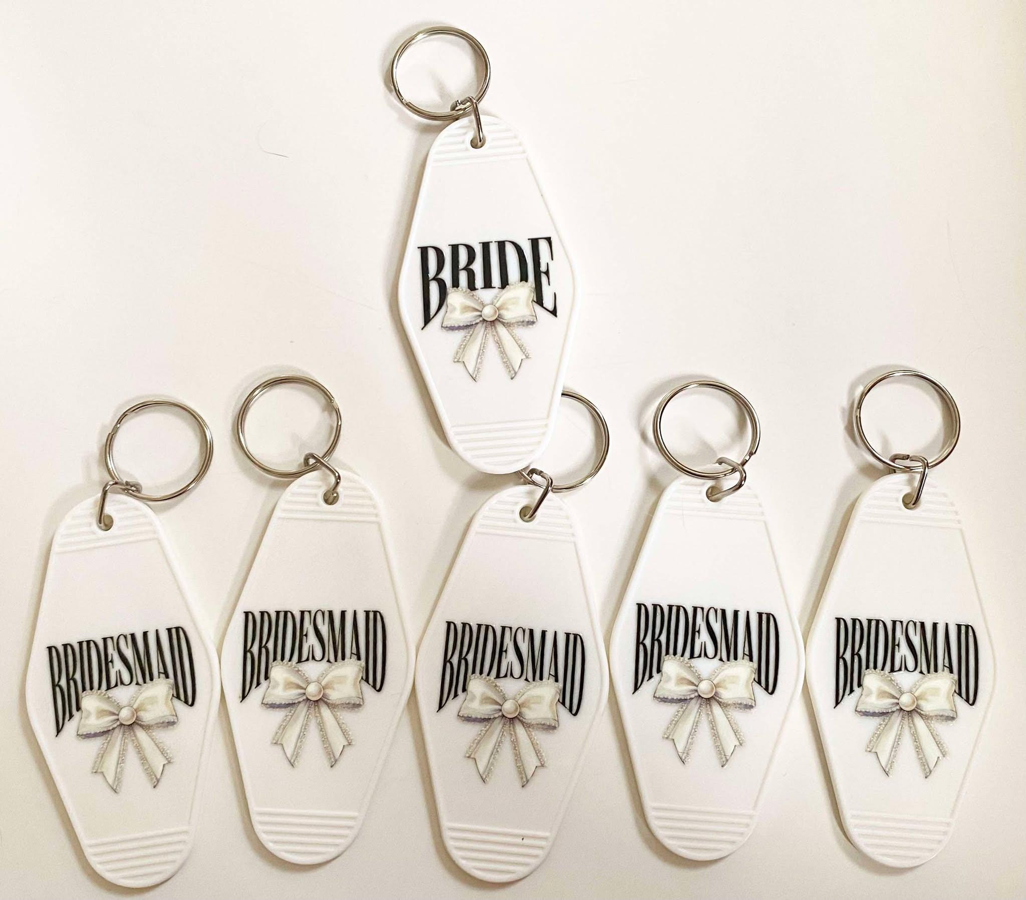 Bride Keychain - Retro Motel Keychain - Custom Keychain - Gifts for ...