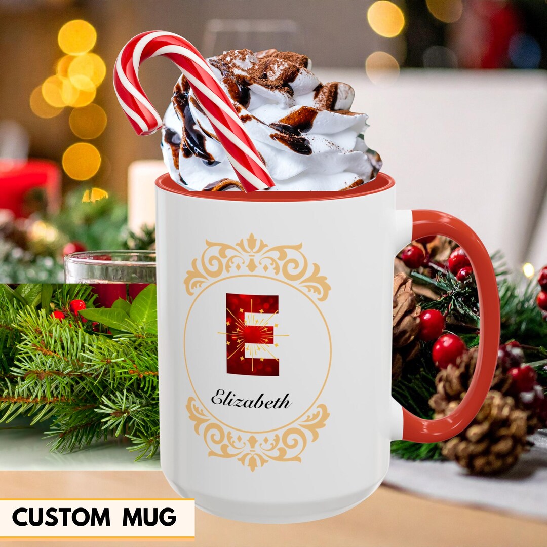 Personalized Christmas Coffee Mug: Custom Name Holiday Ceramic Cup - Etsy