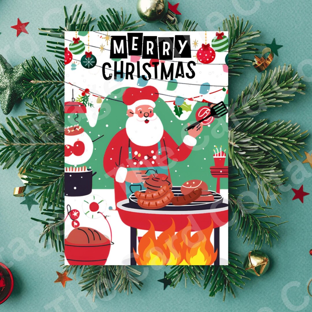 Barbie Christmas Digital Download sausage Grilling Christmas, Ready-to ...