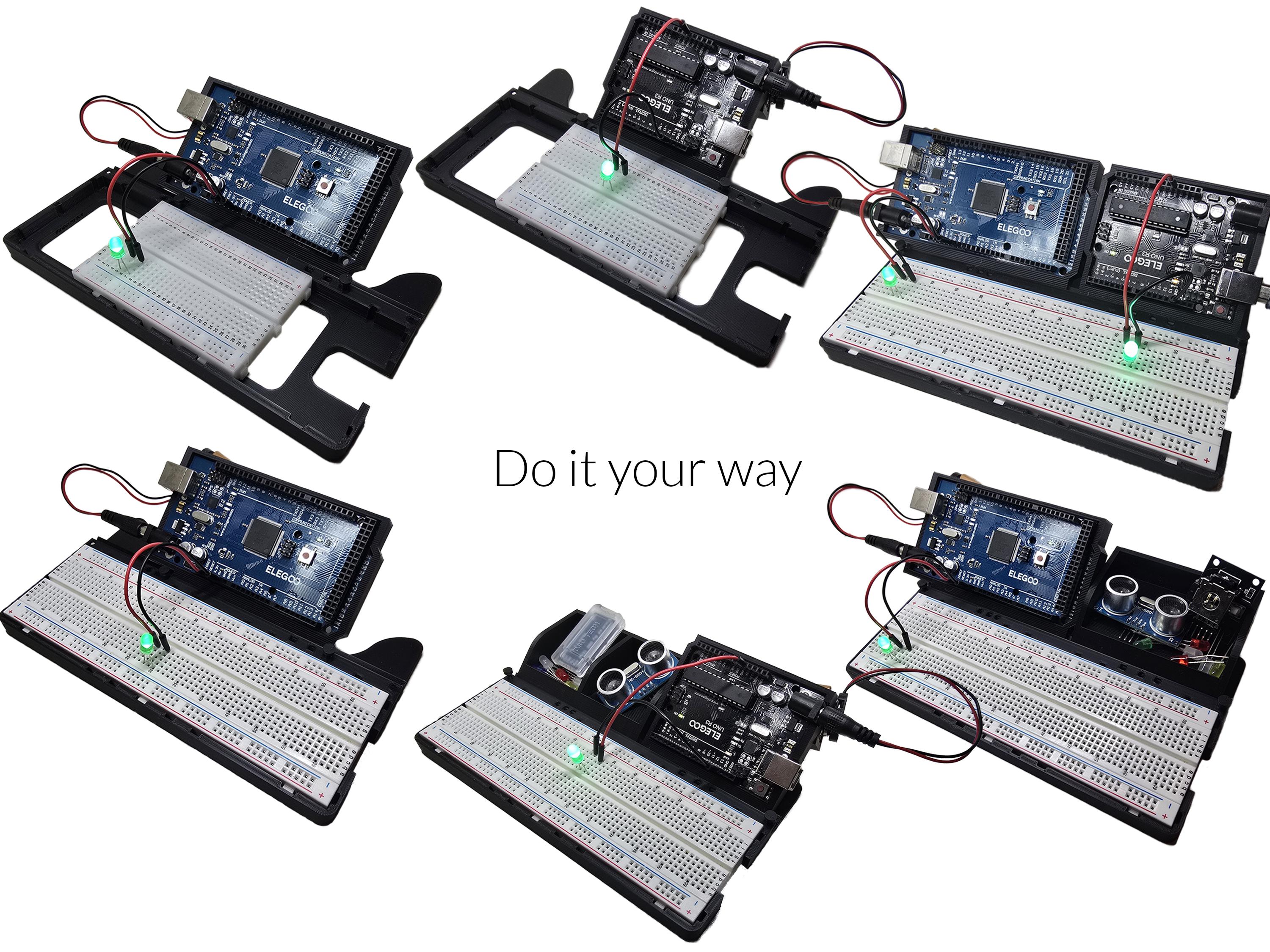 Adjustable Arduino Mega/due/giga & Uno Holder Kit: DIY Electronic ...