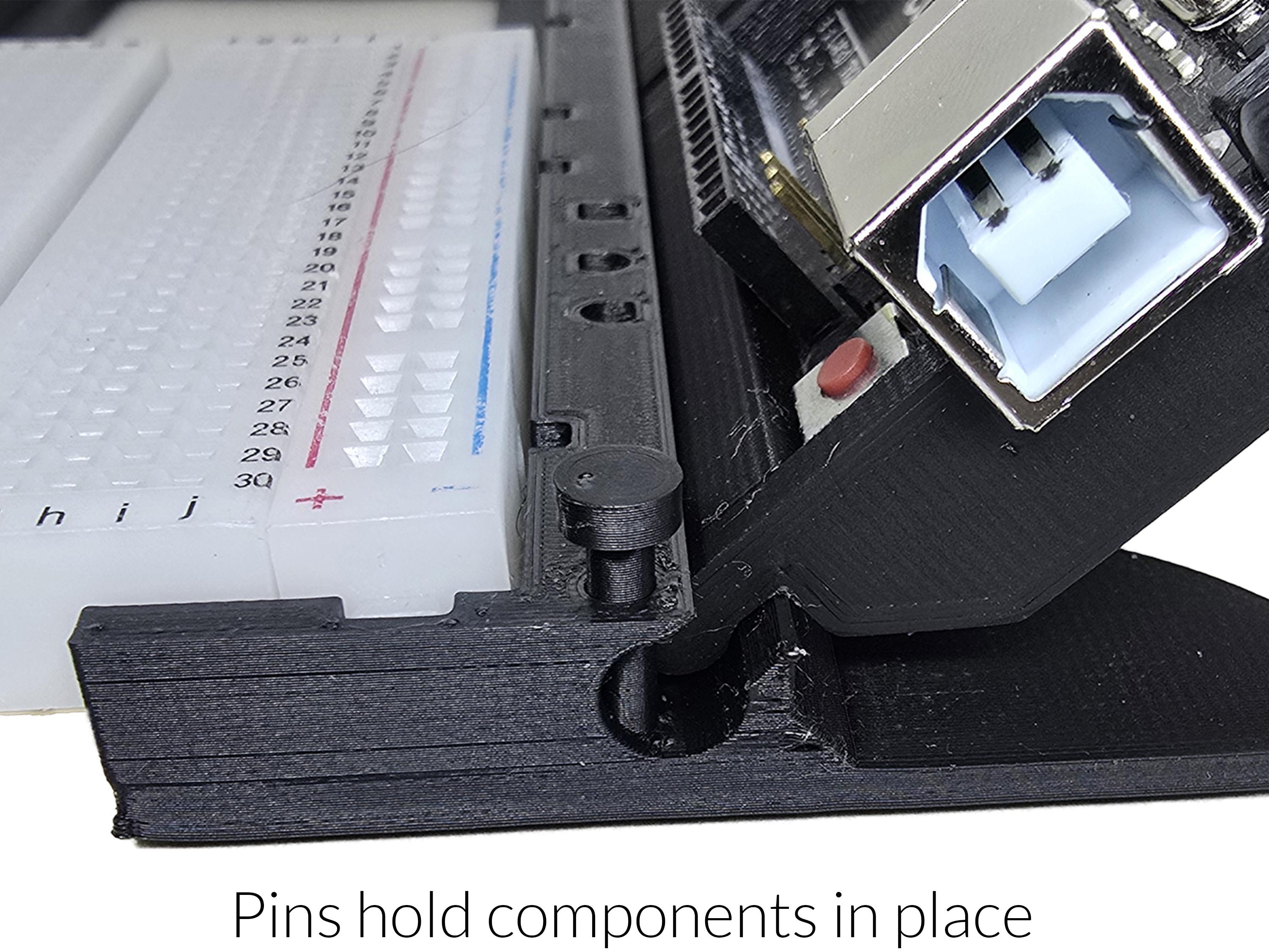 Adjustable Arduino Uno R3 Holder – DIY Electronics Organizer With ...