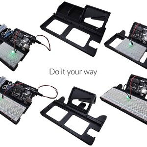 Adjustable Arduino Uno R3 Holder – DIY Electronics Organizer With ...