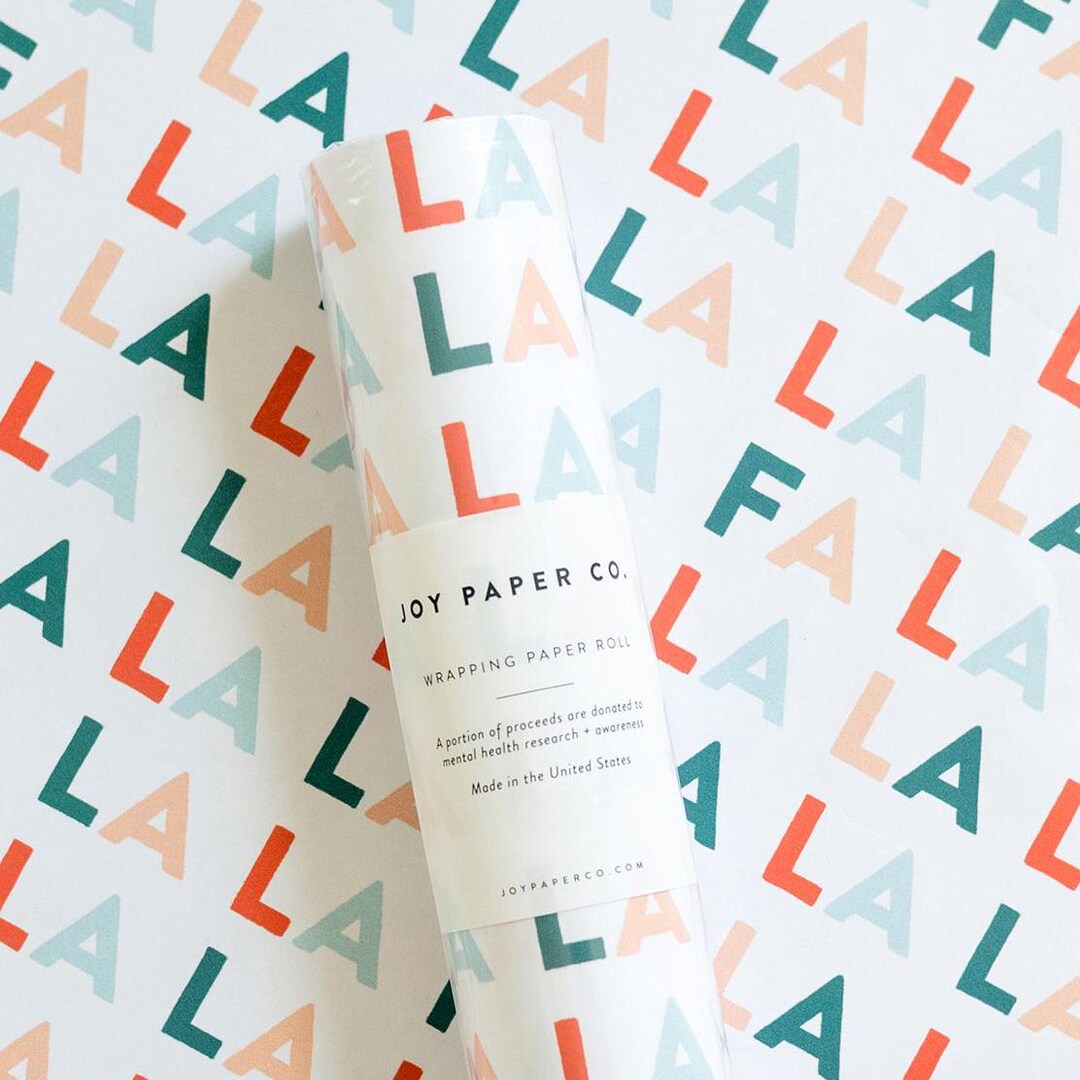 Holiday Wrapping Paper Premium Gift Wrap Luxury Christmas Paper Fa La ...