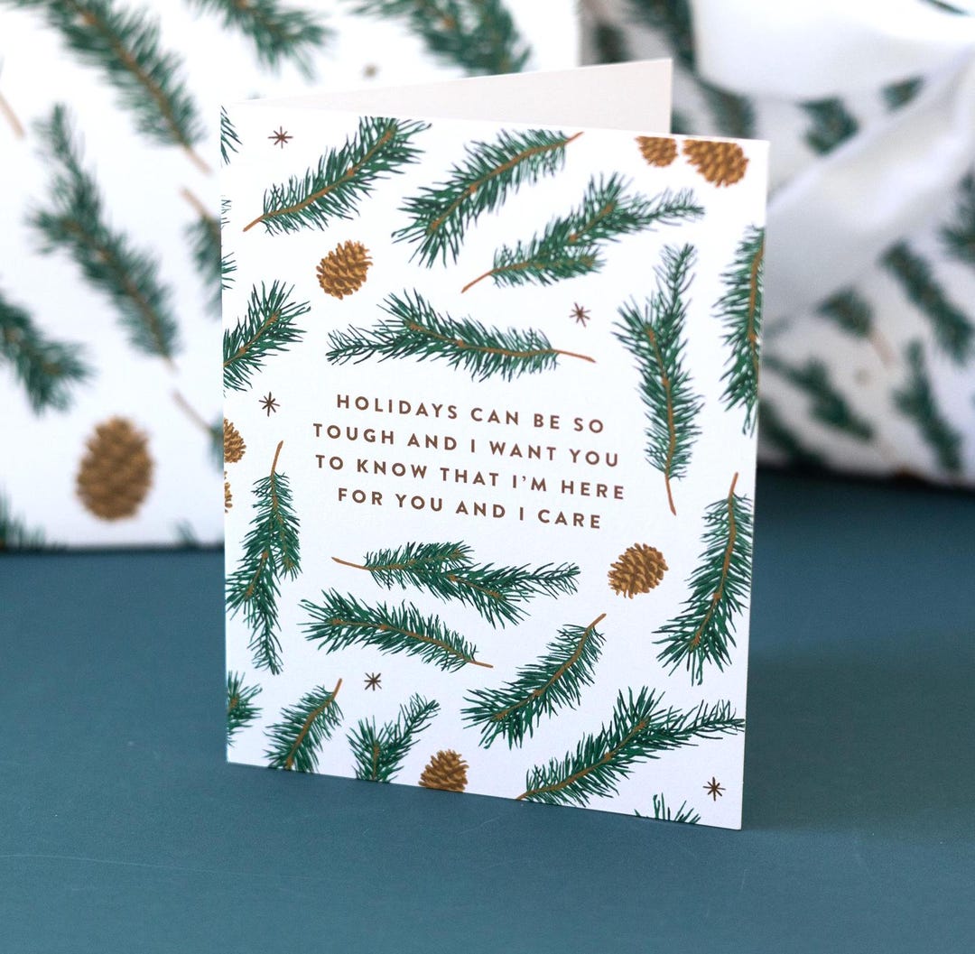 Sympathy Holiday Card First Christmas Without Loved One Support Card ...