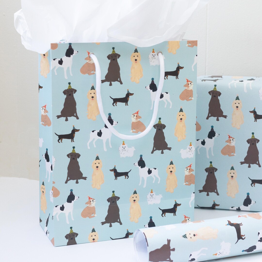 Dog Birthday Gift Bag Party Supplies Dog Party Decorations Birthday ...