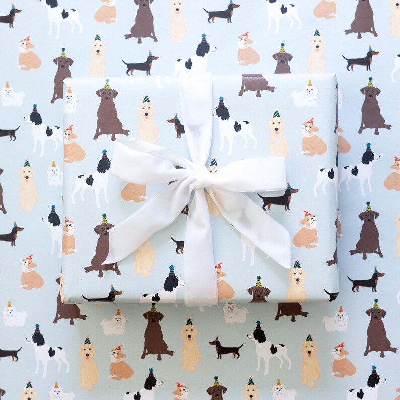 Birthday Wrapping Paper Luxury Dog Paper American Made Designer Gift ...