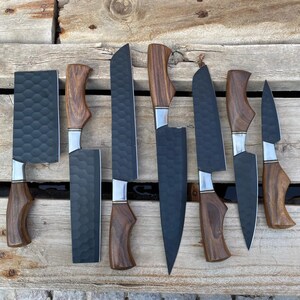 Rosewood Chef Knife Set - Etsy