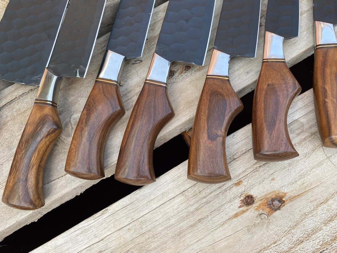 Rosewood Chef Knife Set - Etsy