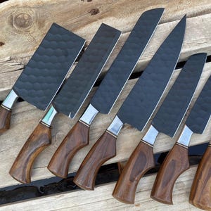 Rosewood Chef Knife Set - Etsy