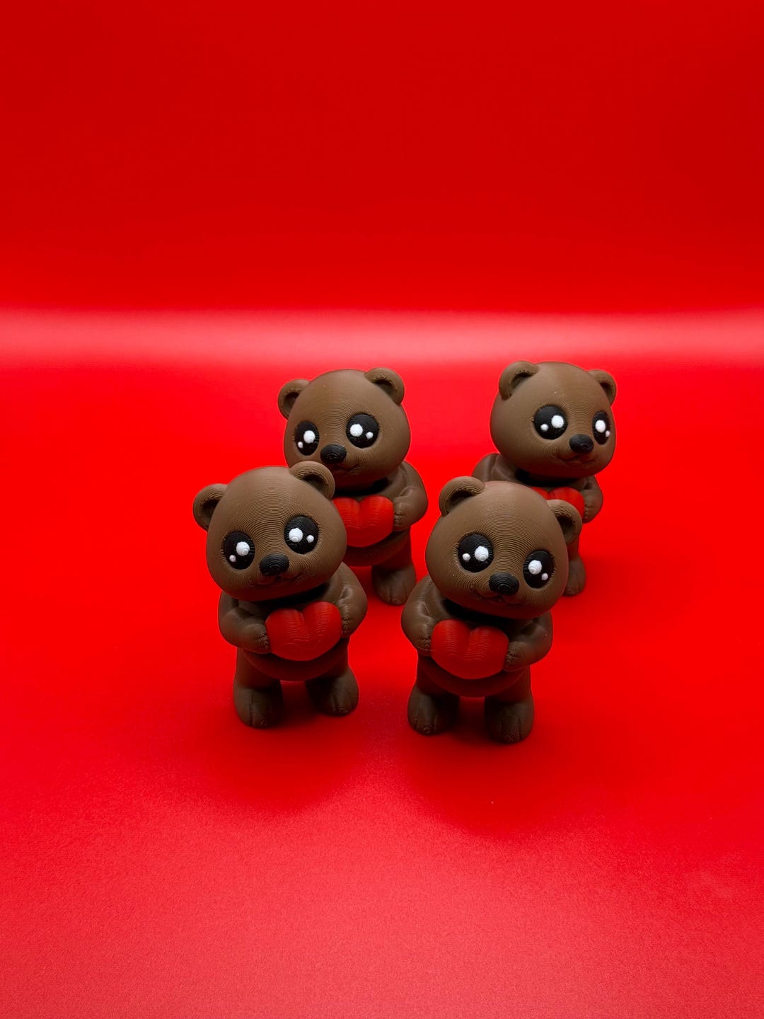 Cute Desk Buddy Bear 3D Printed Fidget Toy, Office Companion, Small ...