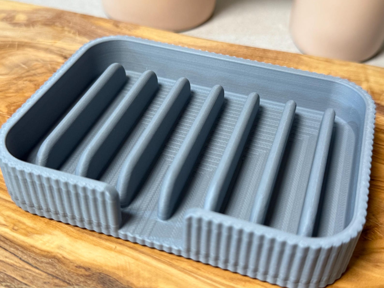 Minimalist Soap Dish - 3D Printed Draining Soap Tray - Modern Bathroom ...